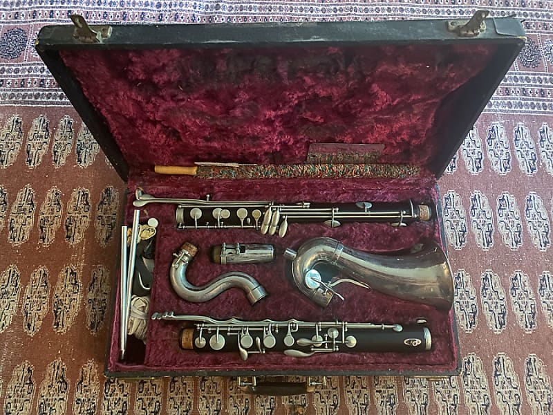 Antique M. Lacroix Paris Wood Bass Eb Clarinet Instrument | Reverb