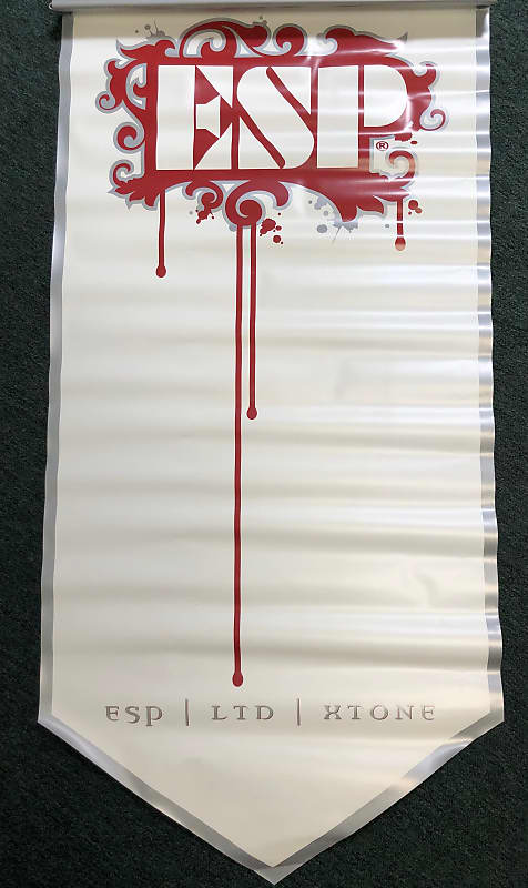 ESP ESP Vinyl Banner White/ Red | Reverb
