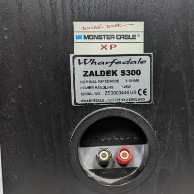 Wharfedale ZDK-S300-BLK Zaldek 3-Way Bookshelf Speaker 125W | Reverb