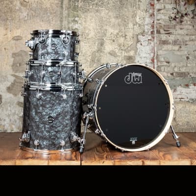 DW Performance Series 4-Piece Drum Set - Black Diamond - Free | Reverb