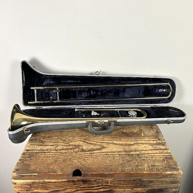 Conn Director Trombone - Brass w/ Hard case | Reverb