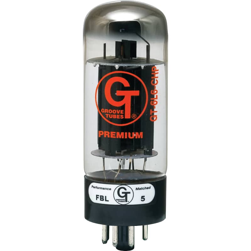 6L6 CHP - Groove Tubes, Black Plate, Matched Pair, Rating of | Reverb
