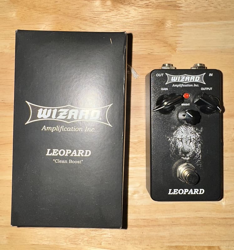 Wizard Leopard Over Drive Boost Pedal 2024 - Black | Reverb