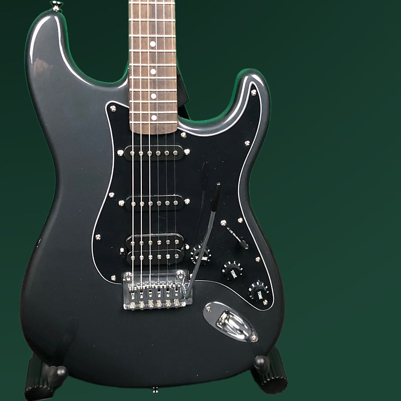 Squier Affinity HSS Stratocaster Charcoal Frost Metallic | Reverb