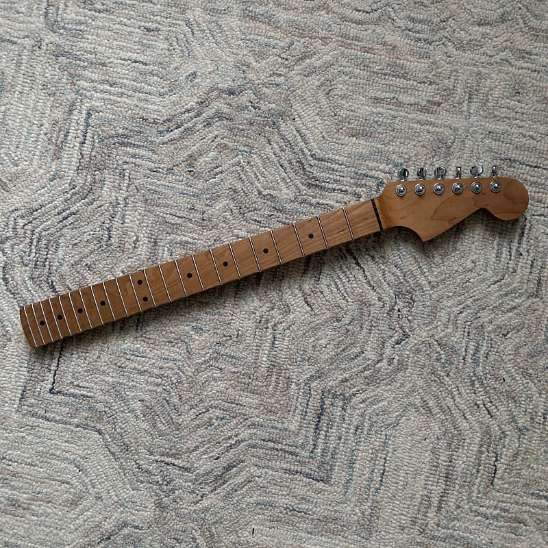 Warmoth Jazzmaster or Strat Roasted Maple Neck 6100 Stainless | Reverb