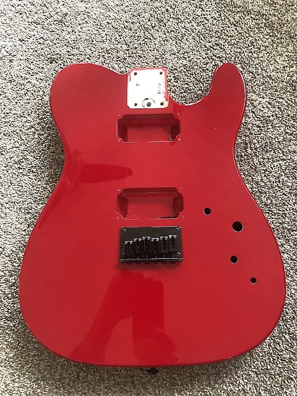 Fender Japan HH telecaster body with parts 2021 - Torino Red | Reverb