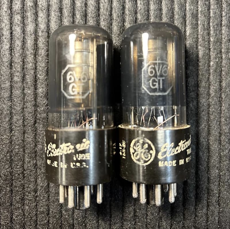 Matched Pair GE 6V6 6V6GTA Vacuum Tubes #2 | Reverb