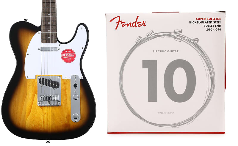 Squier Bullet Telecaster Electric Guitar - Brown Sunburst | Reverb