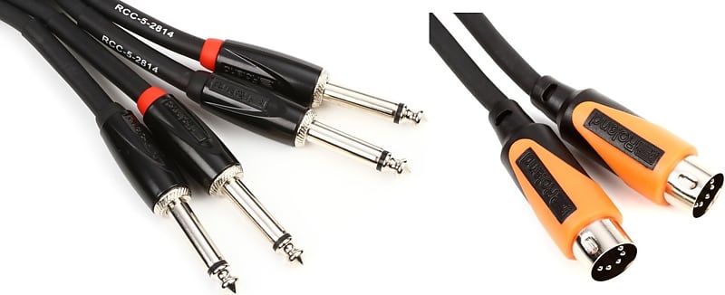 Roland RCC-5-2814 Black Series Interconnect Cable - Dual | Reverb