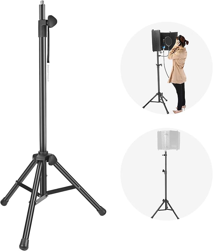 Wind Screen Bracket Stand with Aluminum Tube, Non-slip Feet, | Reverb