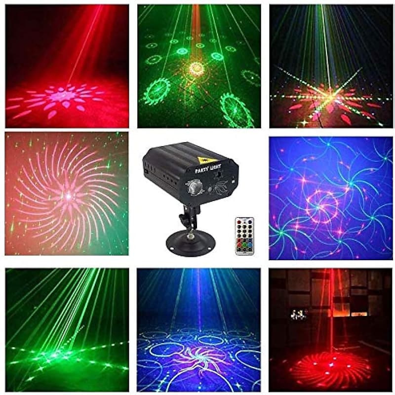 Led Stage Lights Party Lights Rgb 3 Lens Dj Disco Club Laser | Reverb