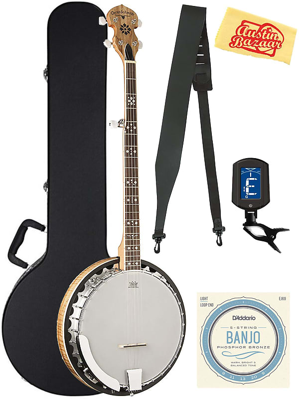 Oscar Schmidt OB5SP 5-String Banjo - Spalted Maple w/ Hard | Reverb