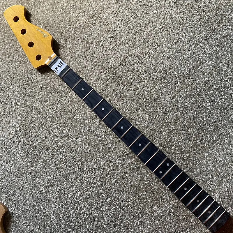 4 String Bass Maple Wood Neck, Rosewood Fretboard DIY Project | Reverb
