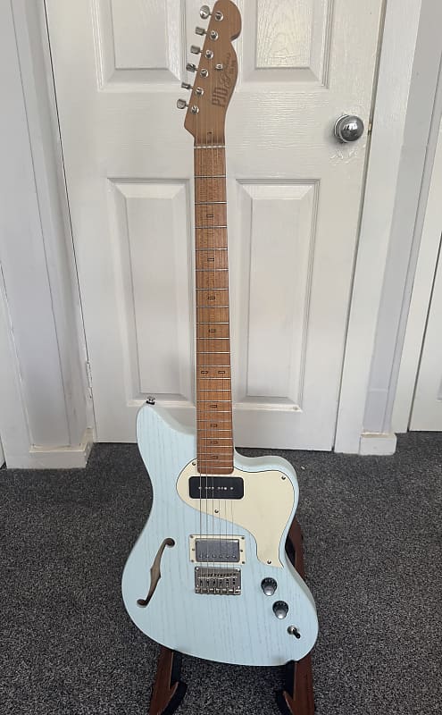 PJD St John Standard in Trans Blue with Case #173 | Reverb