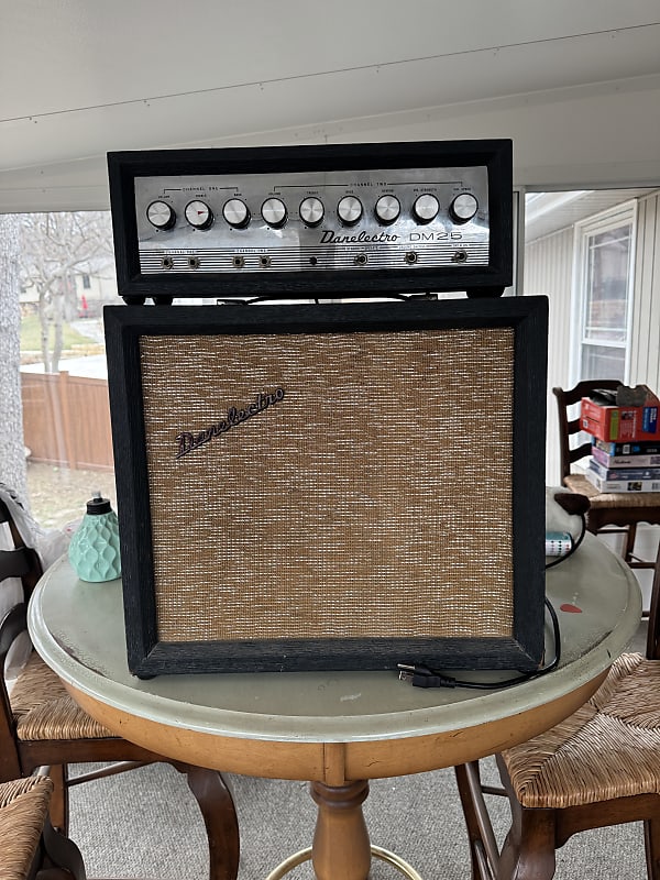 1965 Danelectro DM-25 All-Tube Amplifier Head and Cab | Reverb
