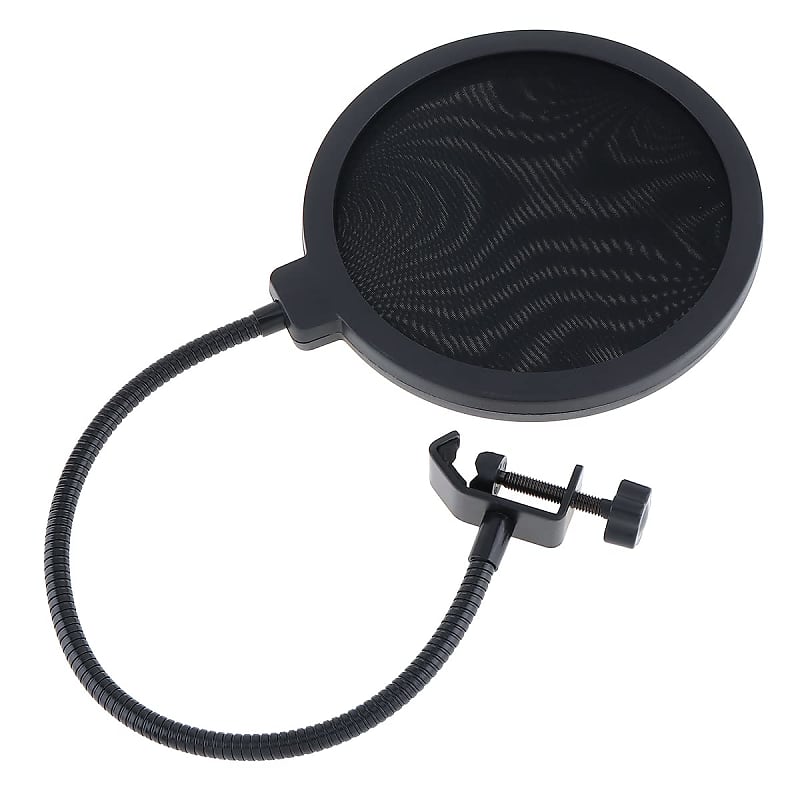 Professional Microphone Pop Filter Mask Shield, Double Layer | Reverb