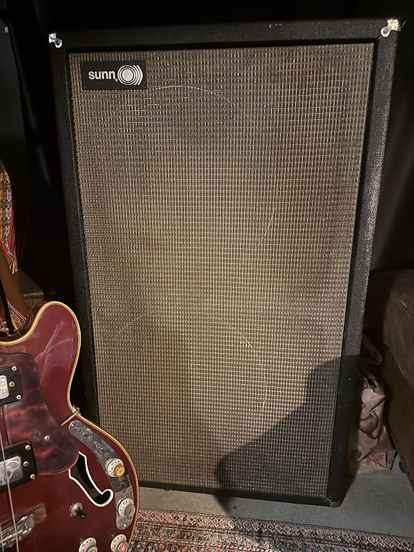 Sunn 215 bass cabinet 1970s - Black tolex | Reverb