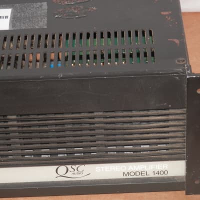 Used QSC Model 1400 Professional Power Amplifier | Reverb