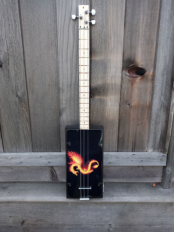 Cigar Box Guitar 3 String Electric resonator 2022 w slide and | Reverb