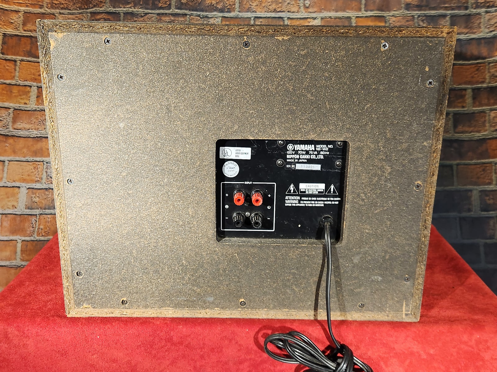 I have a question about my Yamaha NSW-2 subwoofer speaker | Audiokarma ...