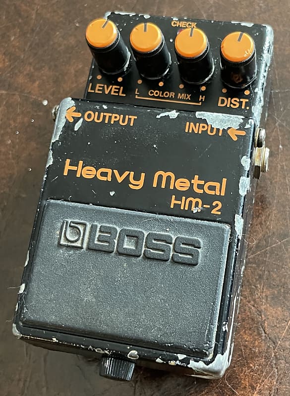 1985 Boss HM-2 Heavy Metal Distortion, 9v Mod | Reverb