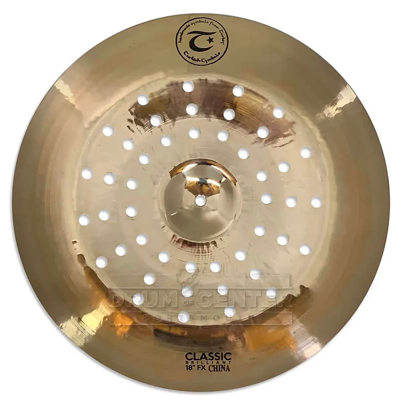 Turkish Classic Brilliant Holey China Cymbal 18" | Reverb Australia