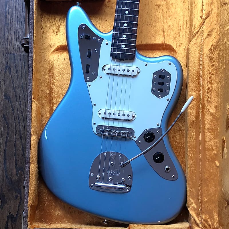 2007 Fender American Vintage ‘62 Jaguar Ice Blue Metallic w/ | Reverb