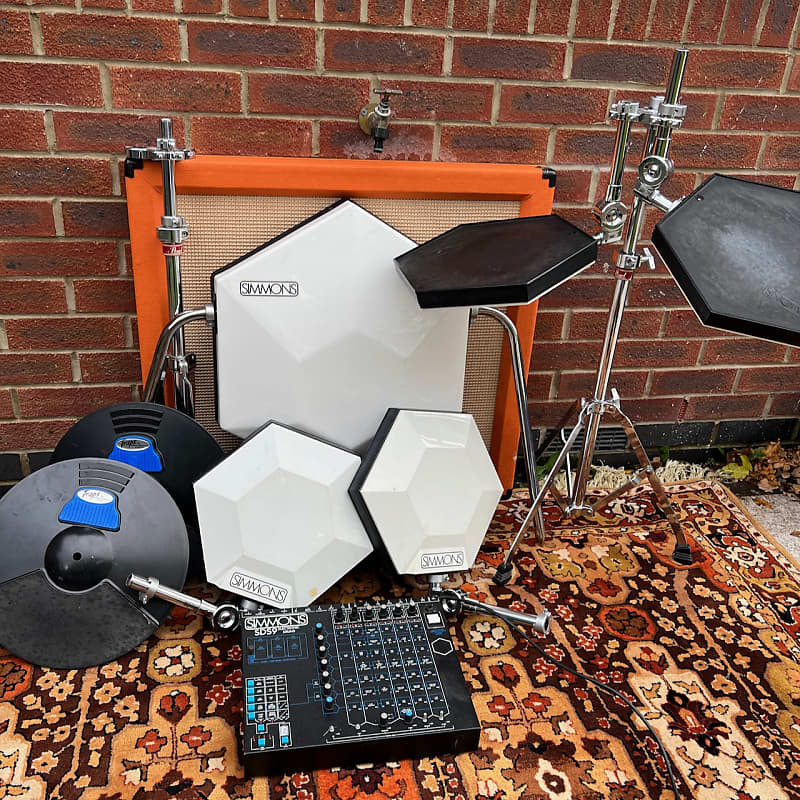 Vintage 1980s Simmons 5-Piece Synth Electronic Drum Kit 2x | Reverb UK