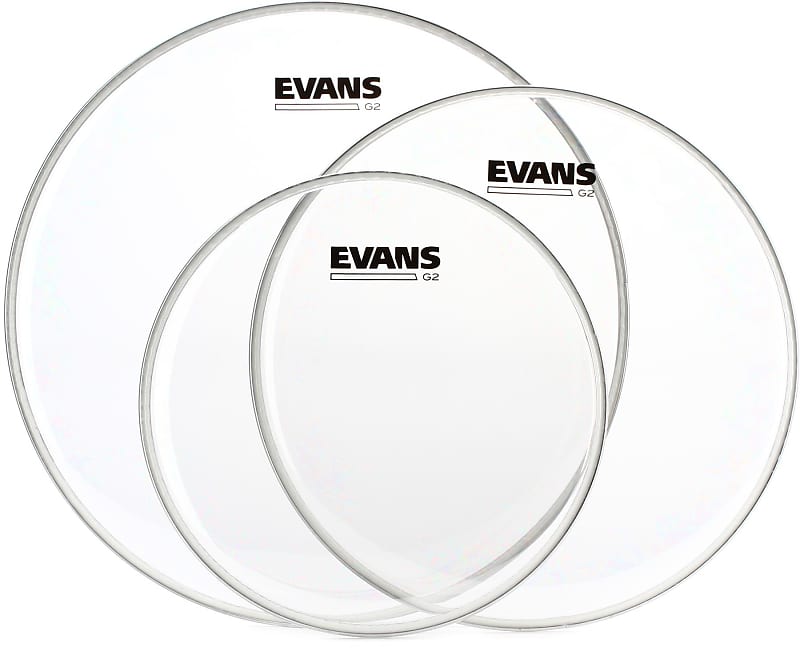 Evans G2 Clear 3-piece Tom Pack - 12/13/16 inch Bundle with | Reverb