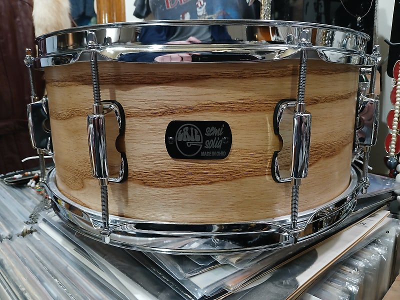 14x6 ash steam bent 2 ply semi-solid snare drum by Erie drums | Reverb