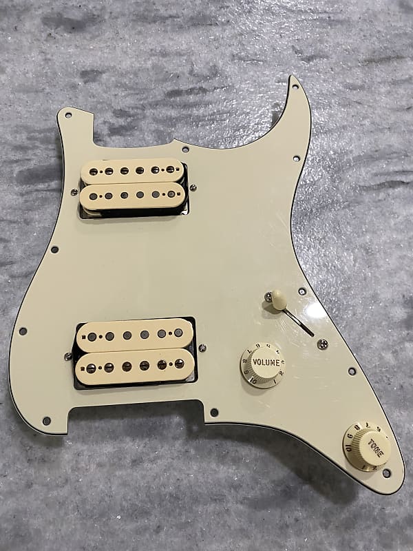Prewired Stratocaster HH Pickguard - Seymour Duncan Custom | Reverb