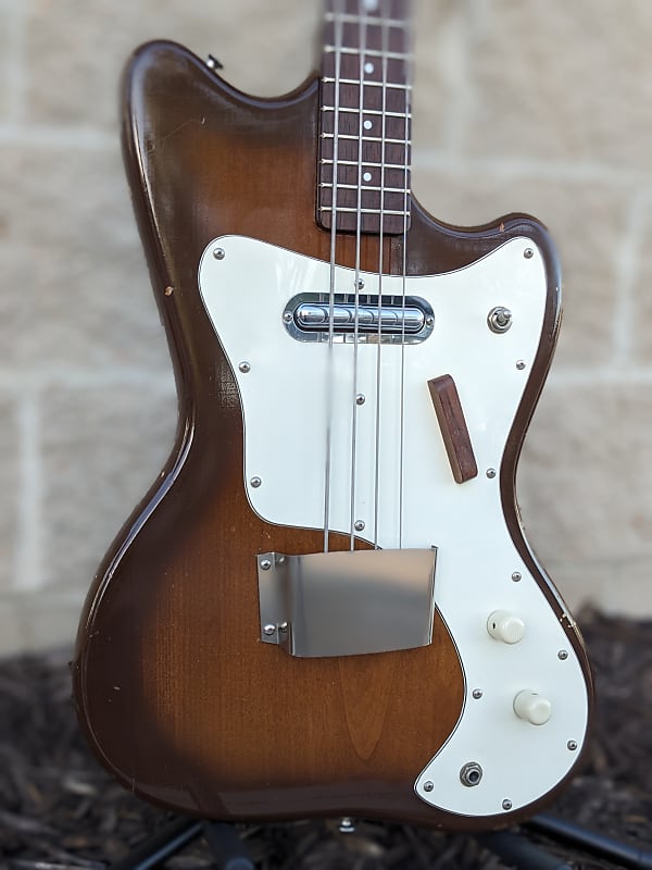 Silvertone 1442 bass 1960's - Brown burst | Reverb