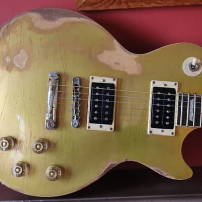 Epiphone Les Paul Standard - Gold top aged/relic | Reverb Australia