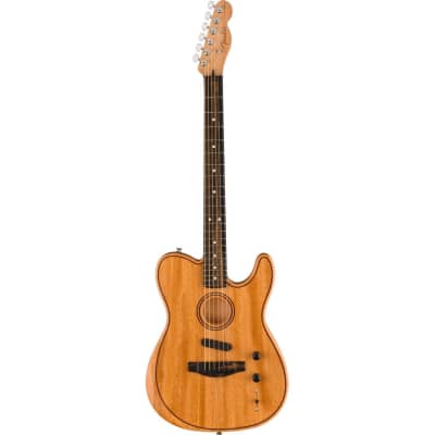 Fender American Acoustasonic Telecaster All-Mahogany Bourbon | Reverb