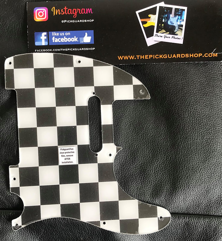 Telecaster Pickguard - Checker Board | Reverb Australia