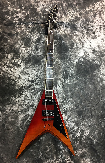Used ESP LTD DV8-R Dave Mustaine Flying V Elecstric Guitar | Reverb
