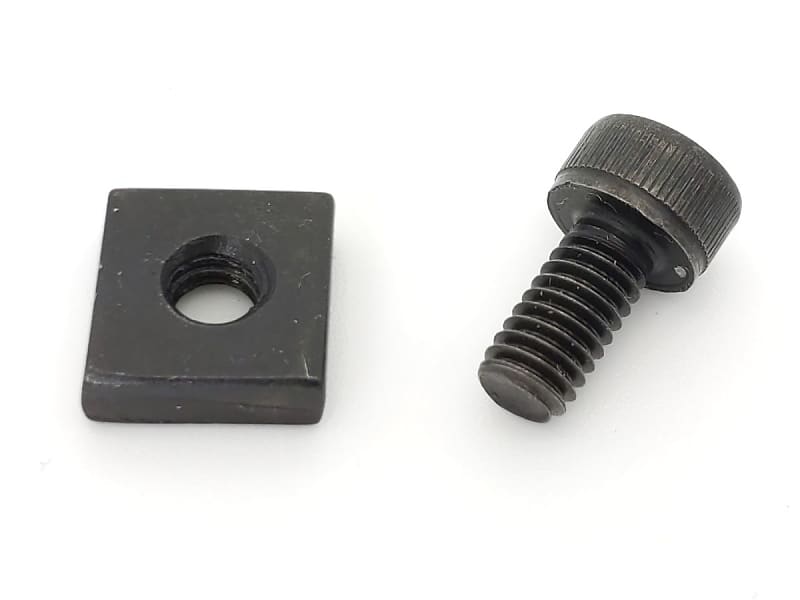 Fender Contemporary Stringlock Clamp Plate and Screw - Black | Reverb