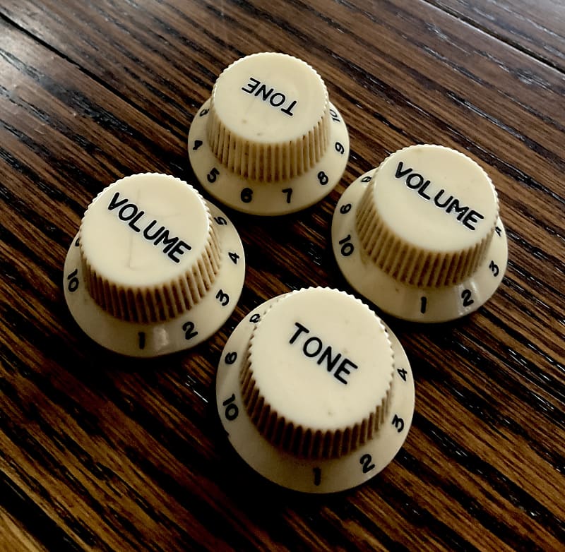 VINTAGE 1978 GRECO IBANEZ STRAT KNOBS - SET OF 4 - EXCELLENT | Reverb