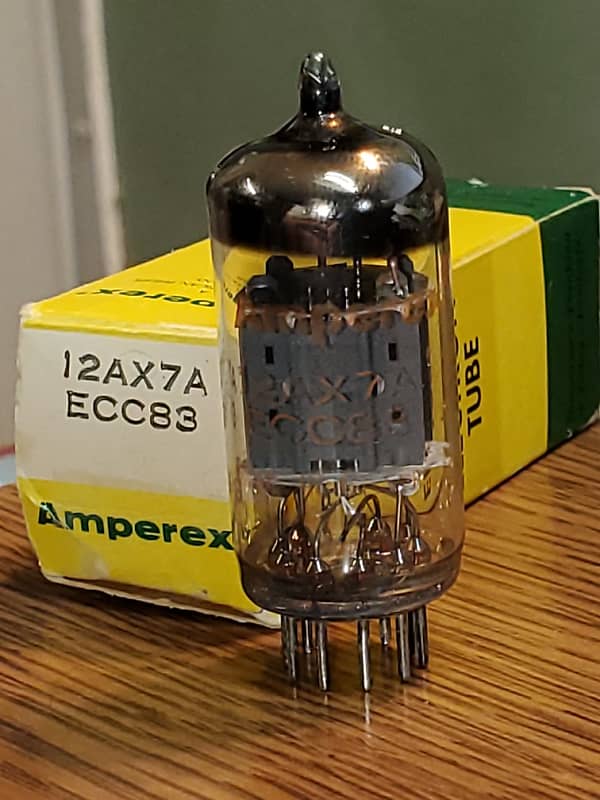 Mullard 12AX7A/ECC83 "Amperex" etched codes MaxiPreamp2/TV-7 | Reverb