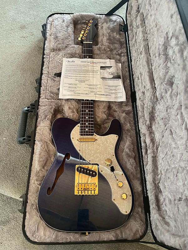 High-end Telecaster Partscaster 2021 Purple/Blue Sparkle | Reverb