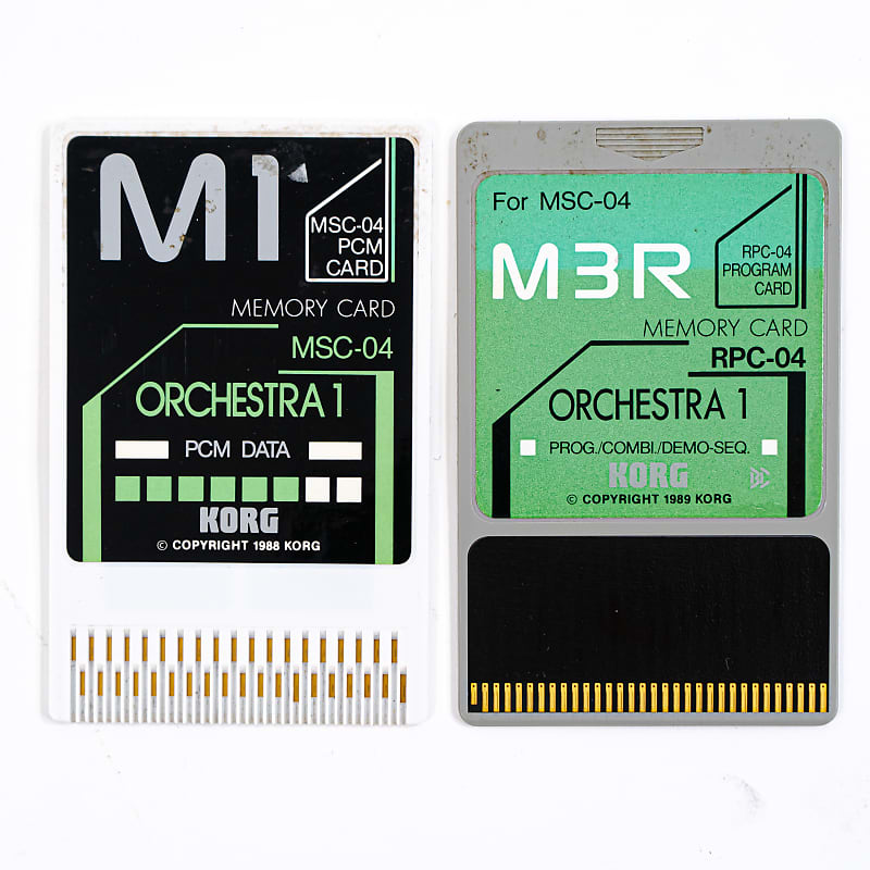 Korg M3R Orchestra 1 Set MSC-04 + RPC-04 - PCM + Program Card | Reverb