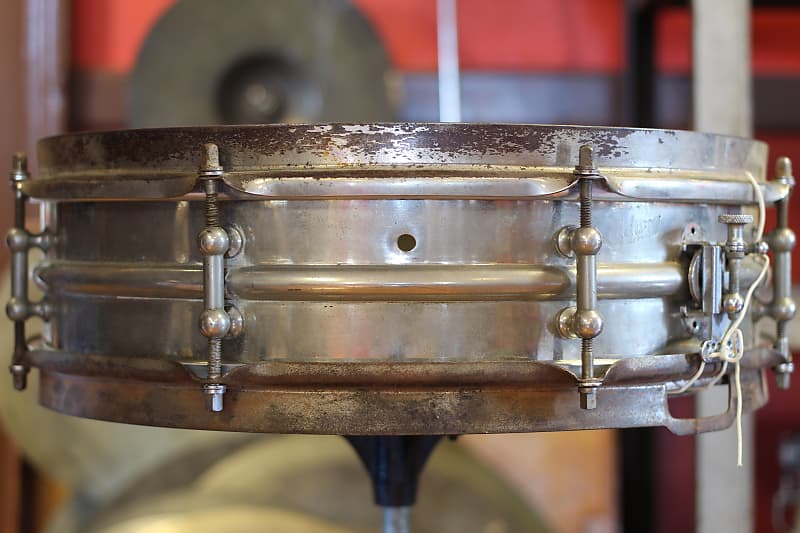 1920's Ludwig 'Dance Model' Snare Drum 4"x14" Nickel over | Reverb