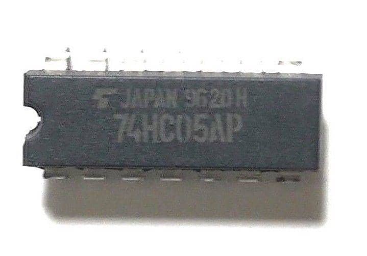 Toshiba 74HC05AP 74HC05 Hex Inverters With Open-Drain Outputs | Reverb
