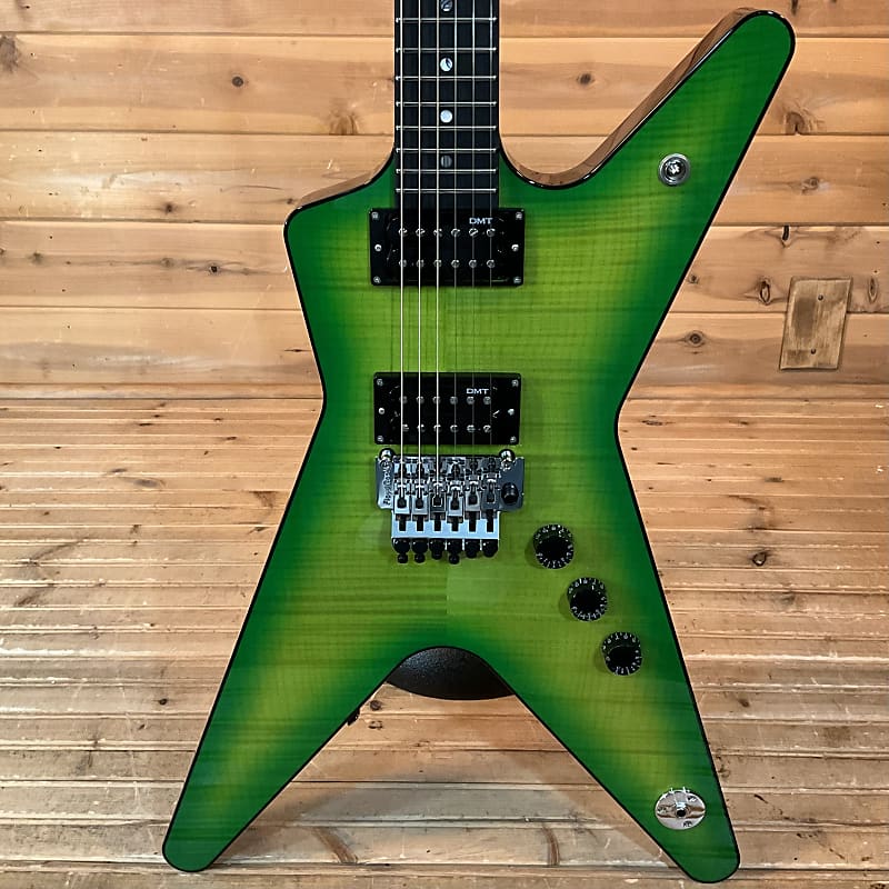 Dean USA ML Floyd Flame Top Electric Guitar - Slime | Reverb