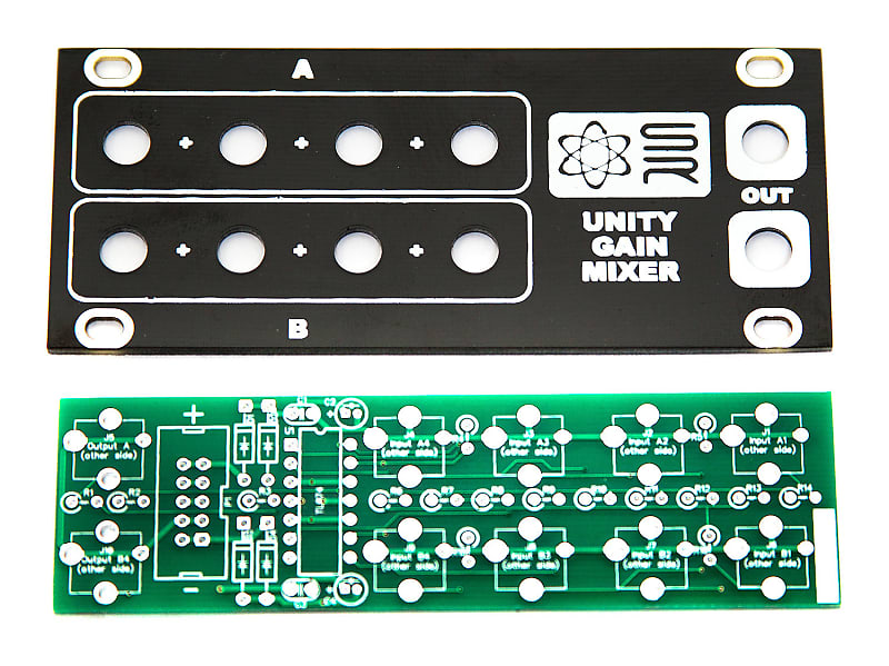 Synthrotek 1U Unity Gain Mixer PCB and Panel | Reverb