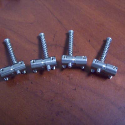 Bass Bridge Saddles (4) - SOLID TITANIUM | Reverb