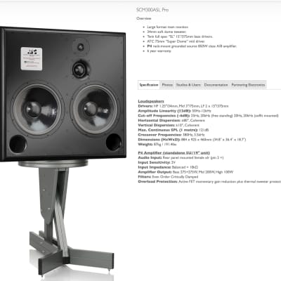 ATC SCM300 ASL Pro + 2 x P4 amplifier | Reverb
