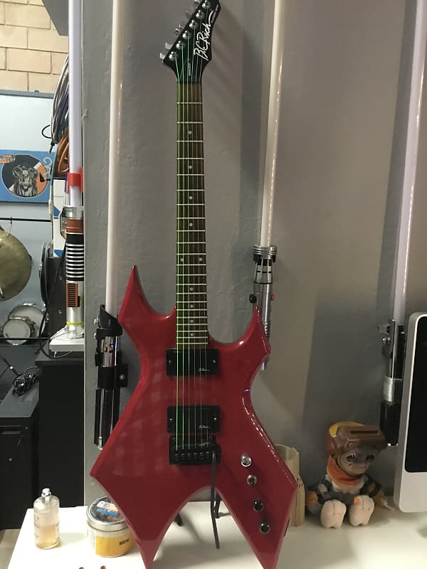 Bc rich Warlock platinum series 80s? Trans red | Reverb