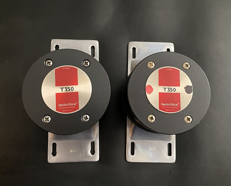 Electro Voice T-350 Tweeters EV T 350 1980’s - Silver | Reverb