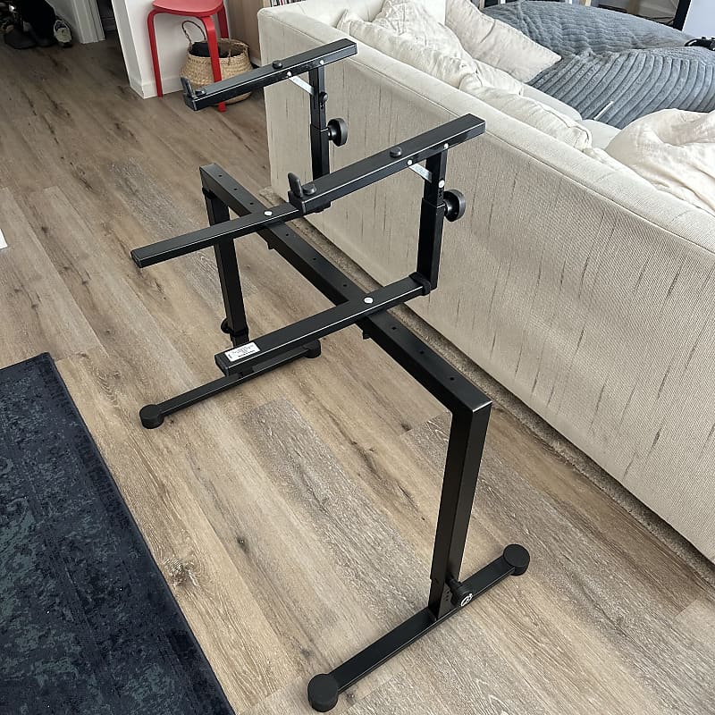K&M omega table-style stand + second tier stacker | Reverb